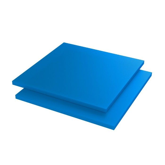 HMPE plaat blauw dikte 25mm - 2020x200mm